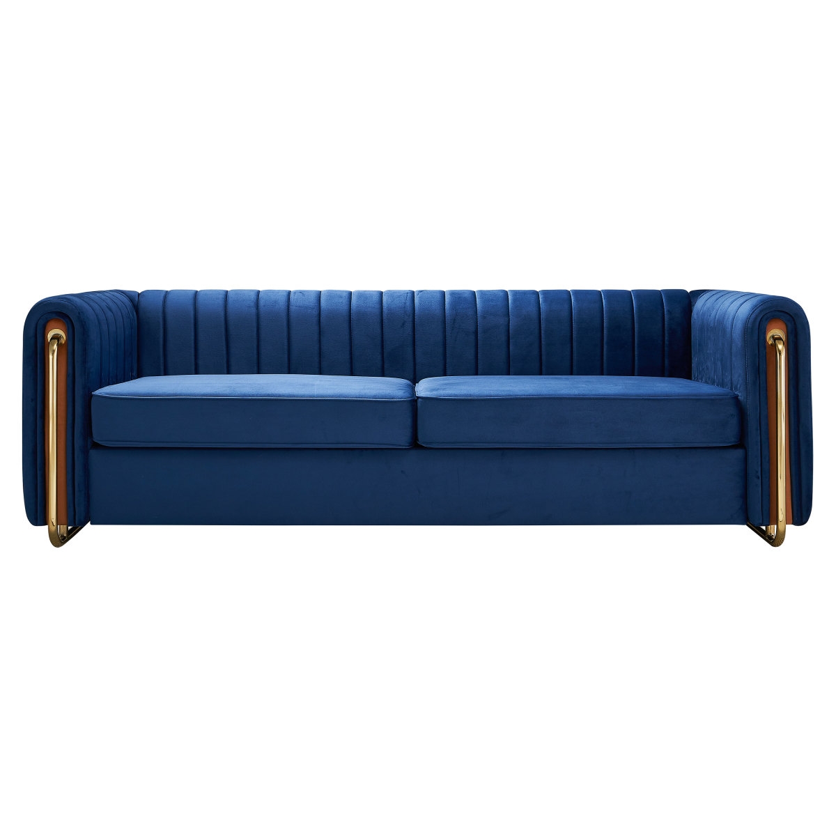 Click here for Simplie Fun Modern Velvet Sofa Iii - Blue prices