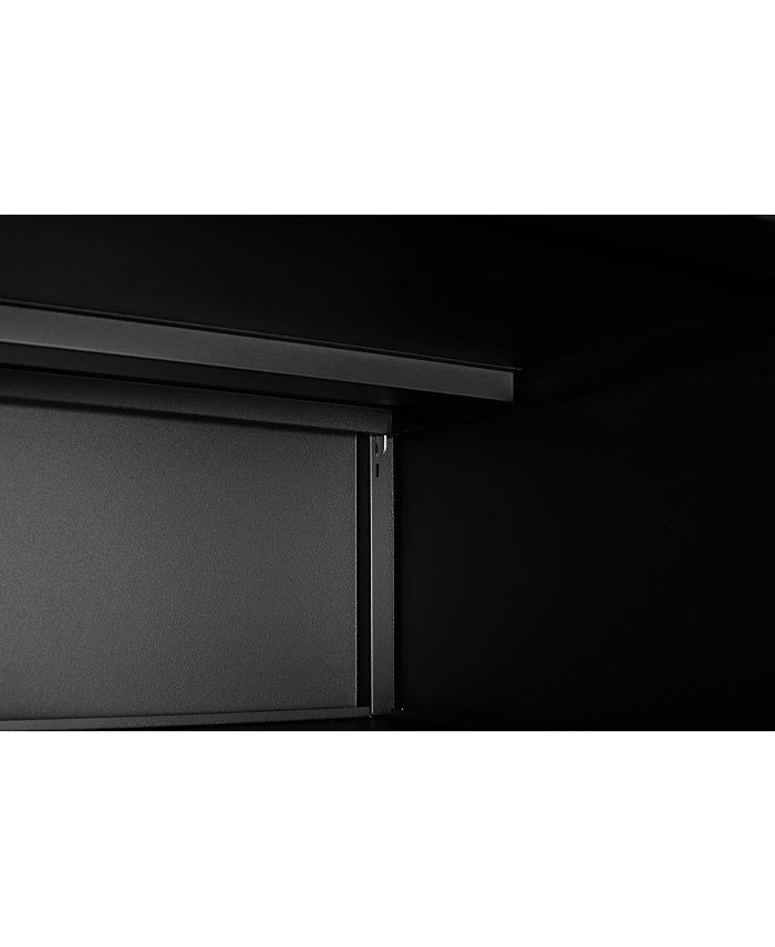 Simplie Fun Office Furniture Copier Cabinet Black 2 Door Steel Copier ...