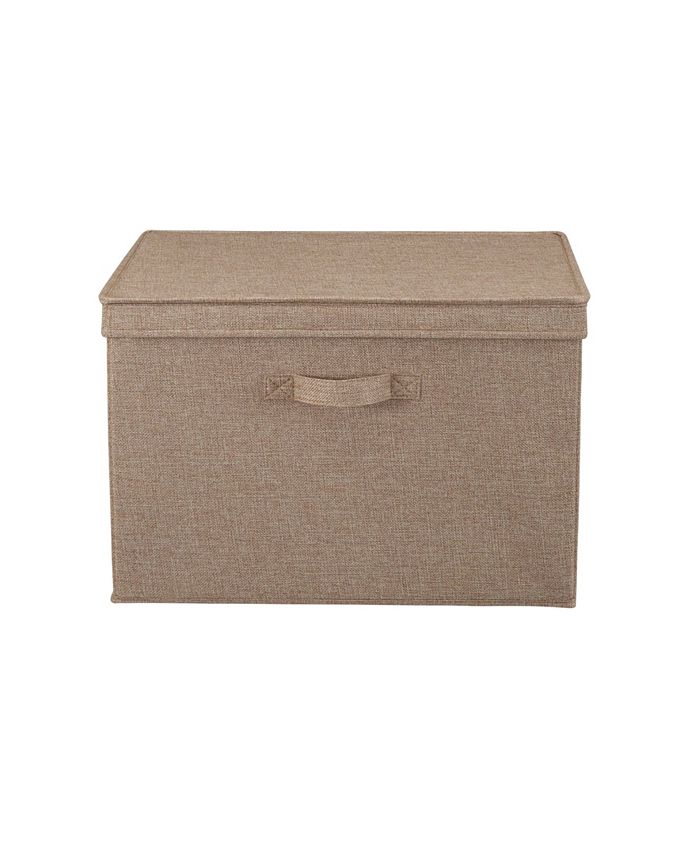 Household Essentials Wide Storage Box with Lid - Macy's
