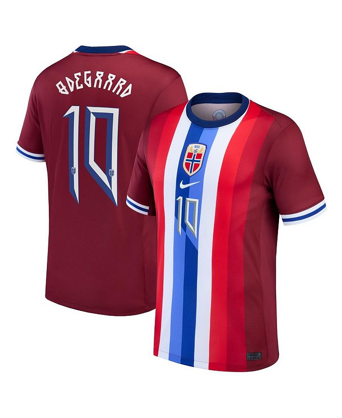 Nike Men's Martin Odegaard Red Norway National Team 2024 Home Replica ...