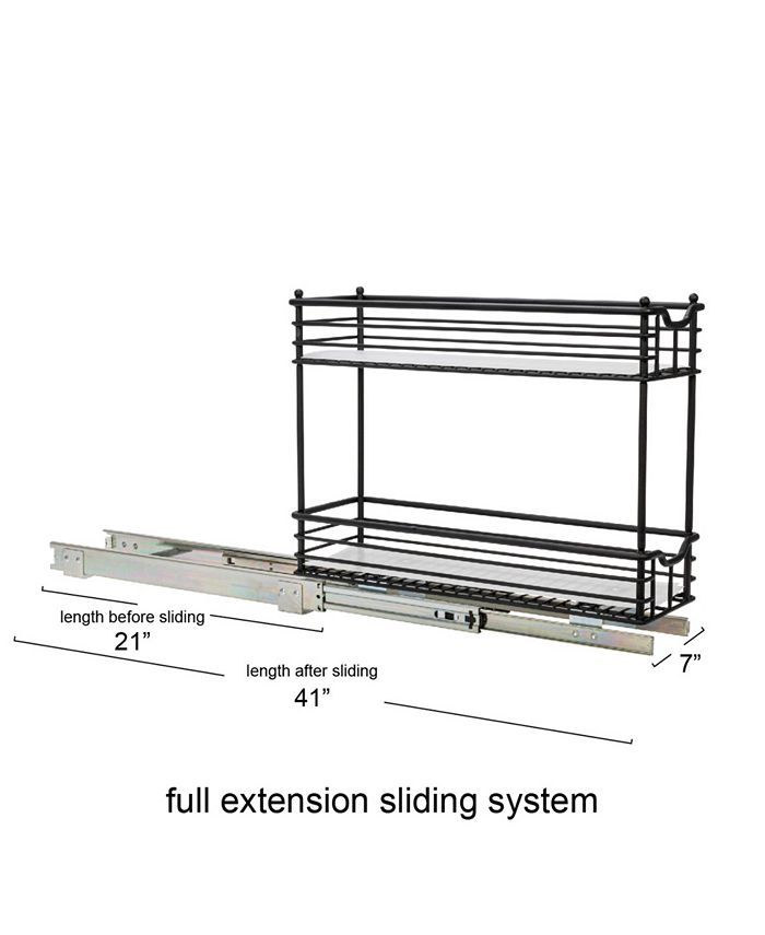 Household Essentials Glidez Multipurpose Paint-Finished Steel Pull-Out ...