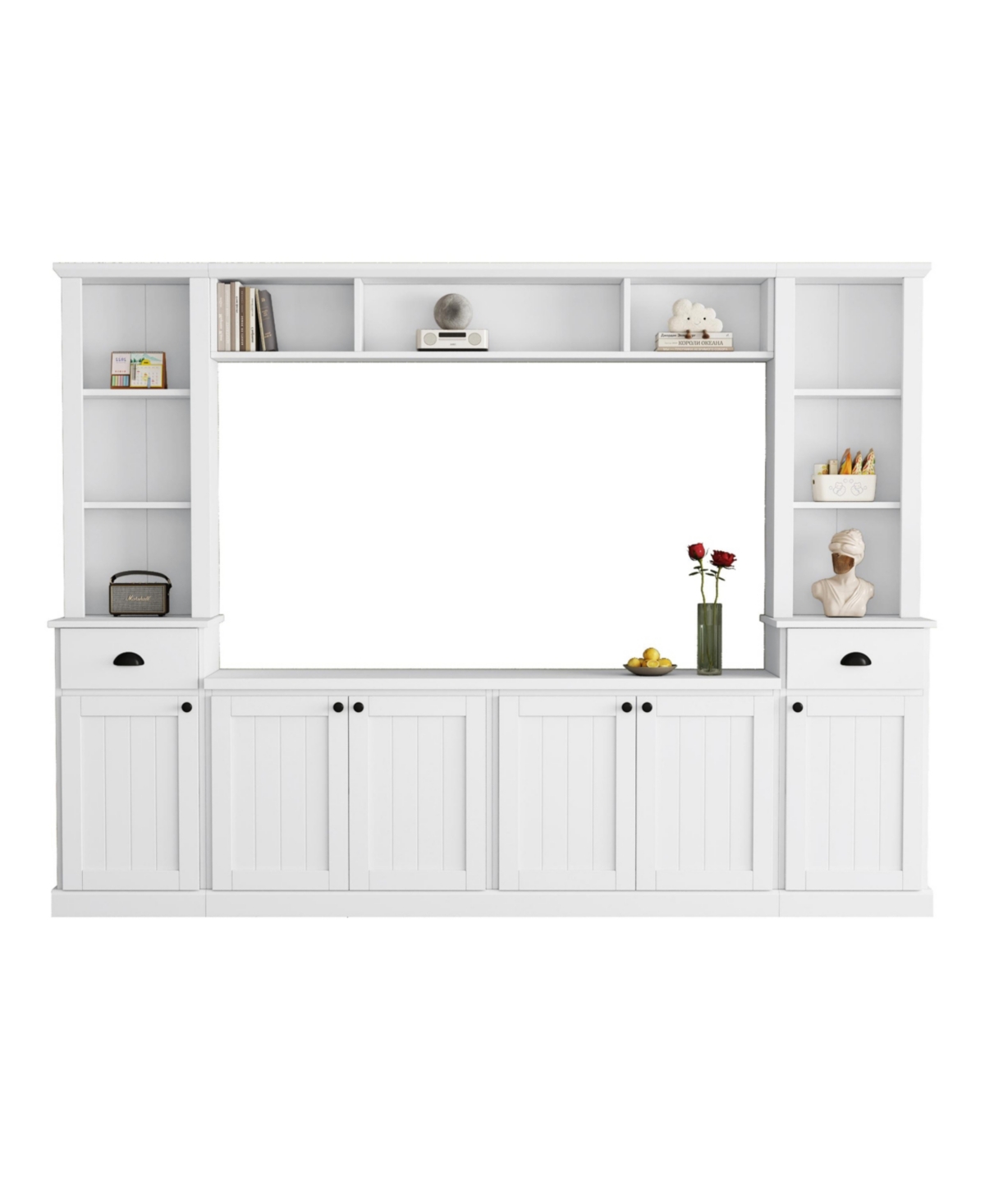 Click here for Simplie Fun White Modern Entertainment Wall Unit S... prices