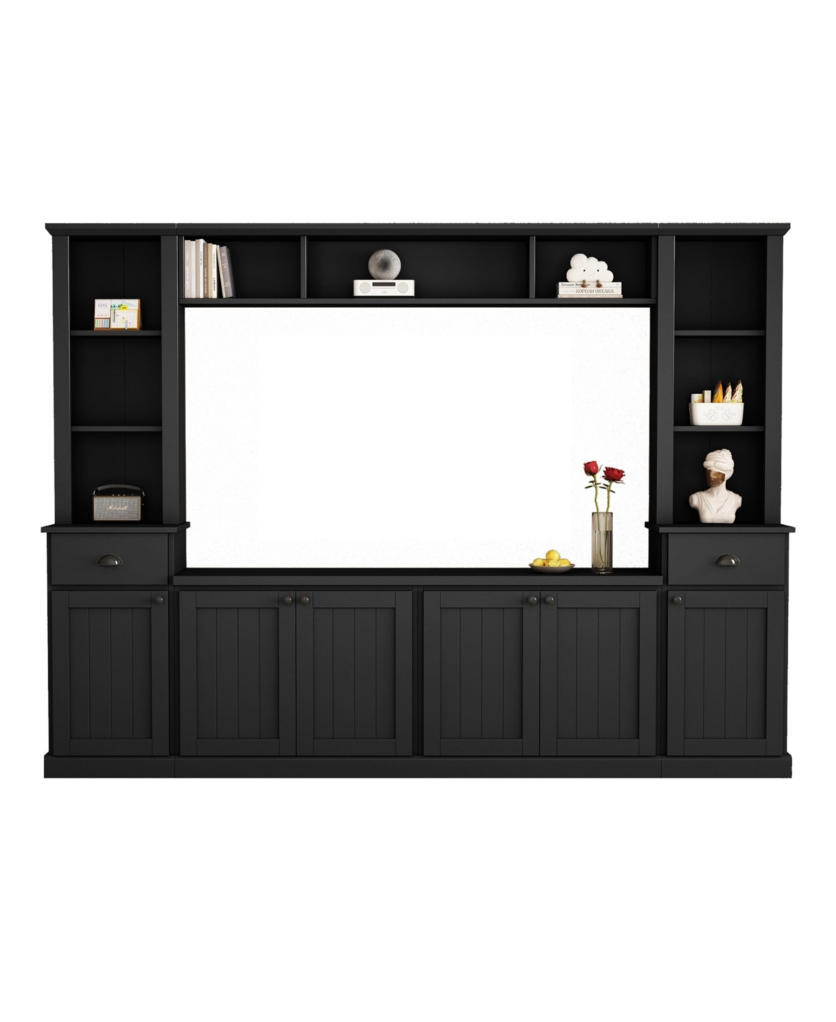 Click here for Simplie Fun White Modern Entertainment Wall Unit S... prices