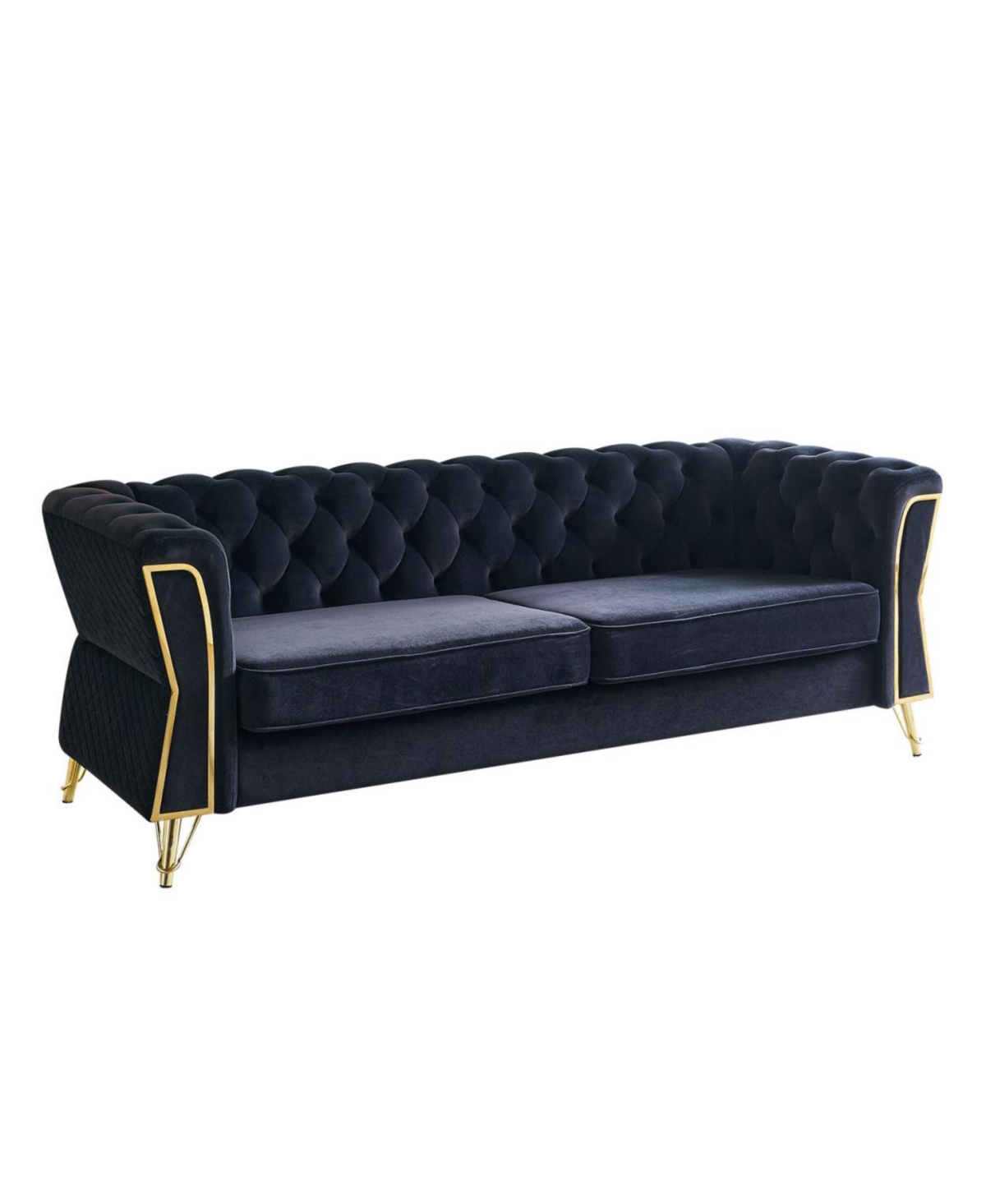 Click here for Streamdale Furniture Modern Tufted Velvet Sofa 87.... prices