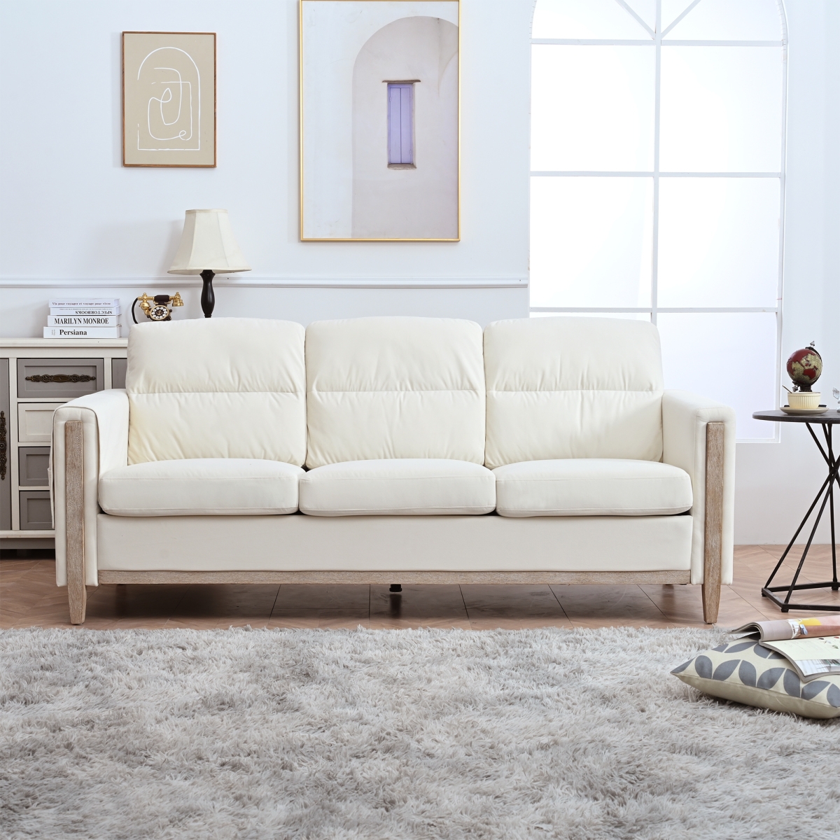 Click here for Streamdale Furniture Durable Three-Seater Sofa wit... prices