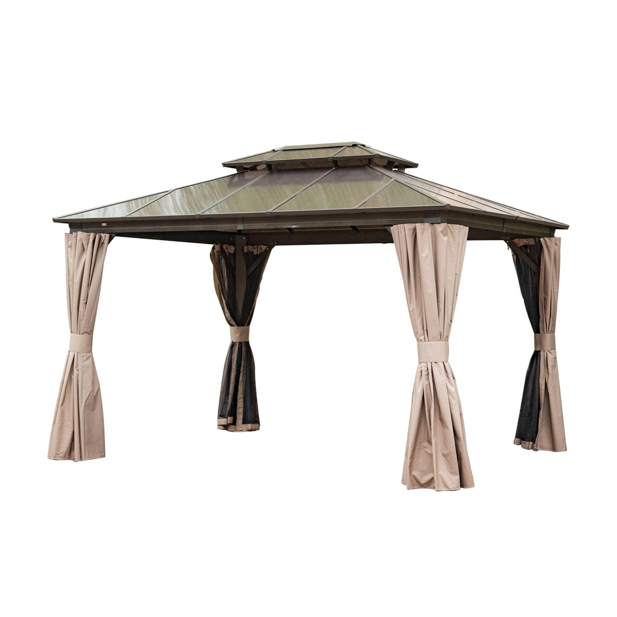Click here for Streamdale Outdoor Hardtop Gazebo with Curtains an... prices