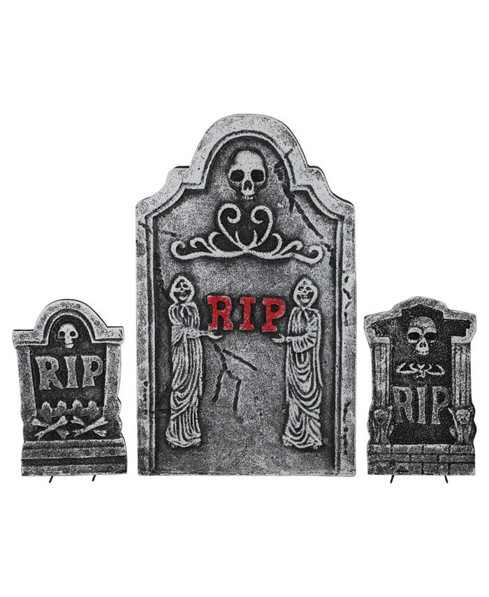 Northlight 24-Piece Tombstone Set Outdoor Halloween Decoration - Macy's