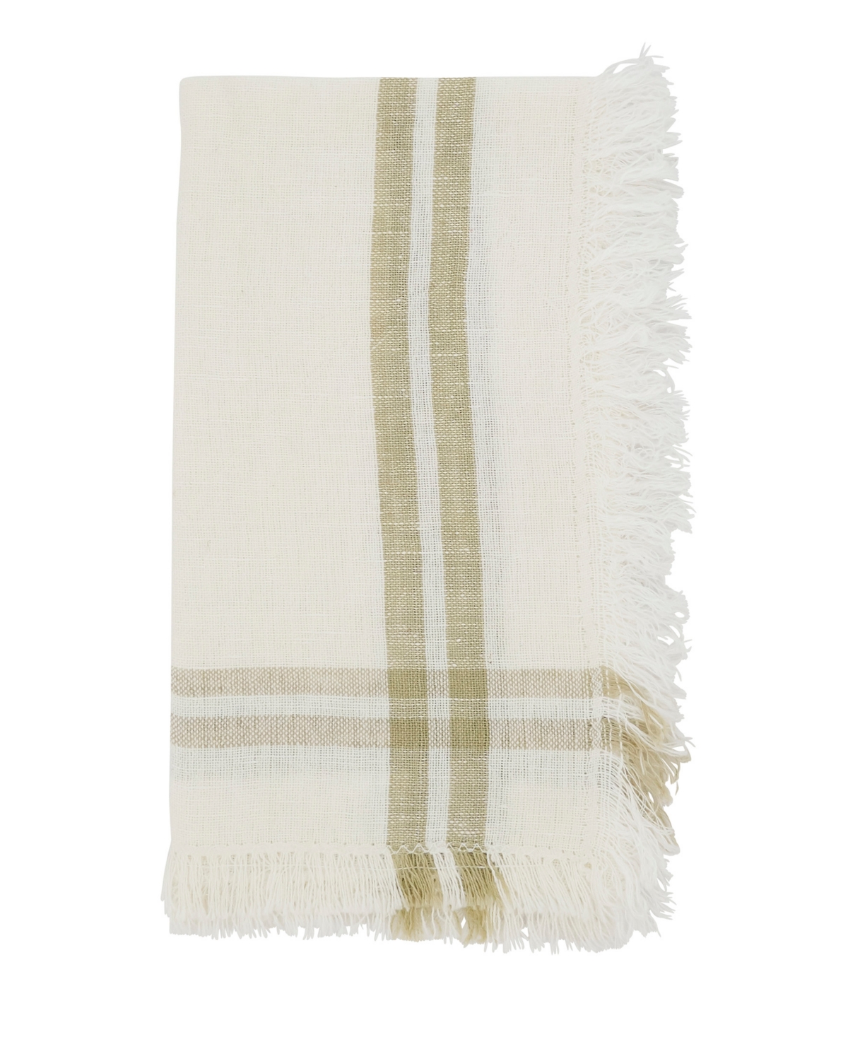 Click here for Saro Lifestyle Trendy Fringed Stripe Napkin Set of... prices