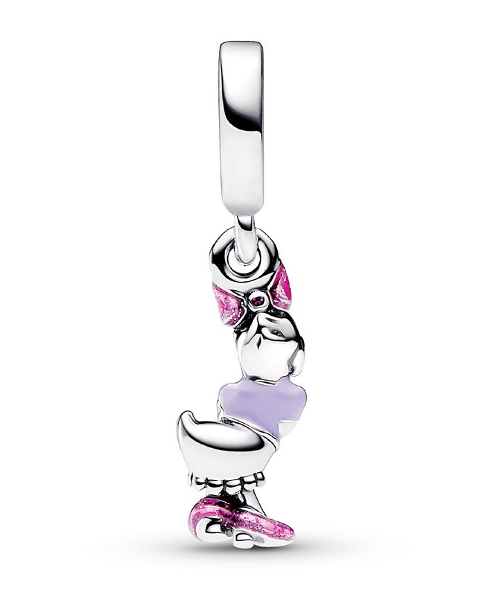 Pandora Sterling Silver Daisy Duck Dangle Charm - Macy's