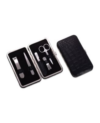 Bey-Berk 5 Piece Manicure Set with Small and Large Clippers, File ...
