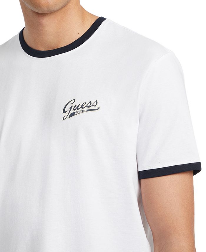 GUESS JEANS Men's Logo Graphic Ringer T-Shirt - Macy's