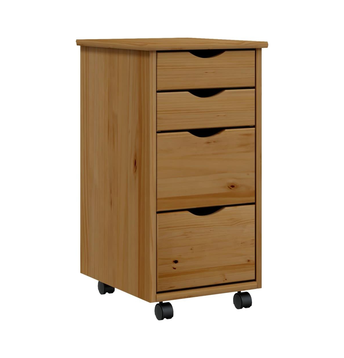 Click here for vidaXL Moss 4-Drawer Chest  Solid Pine Wood Mobile... prices
