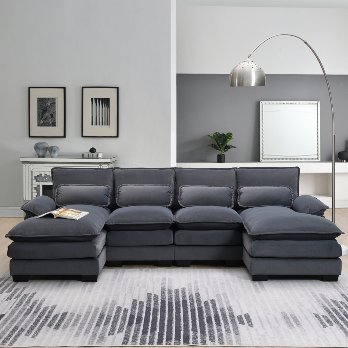 Click here for Streamdale Furniture 110 Modern U-Shaped Sectional... prices