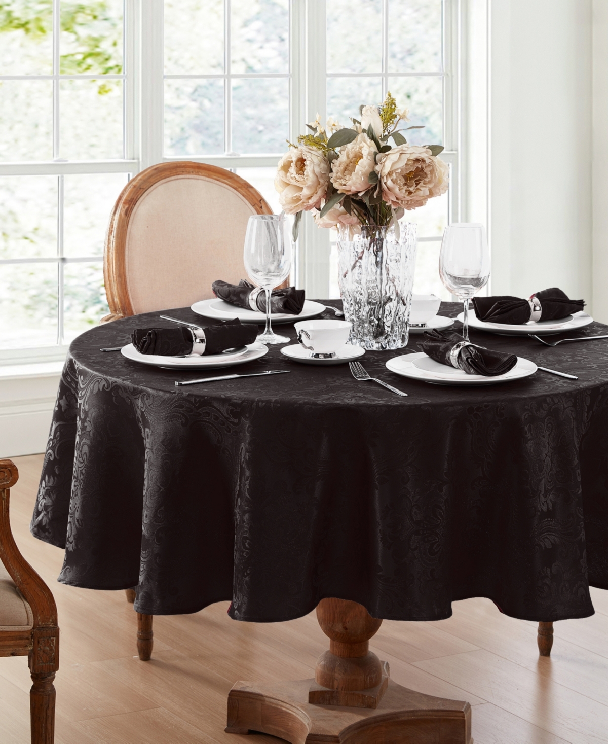Click here for Elrene Caiden Elegance Damask Tablecloth - 60 x 84... prices