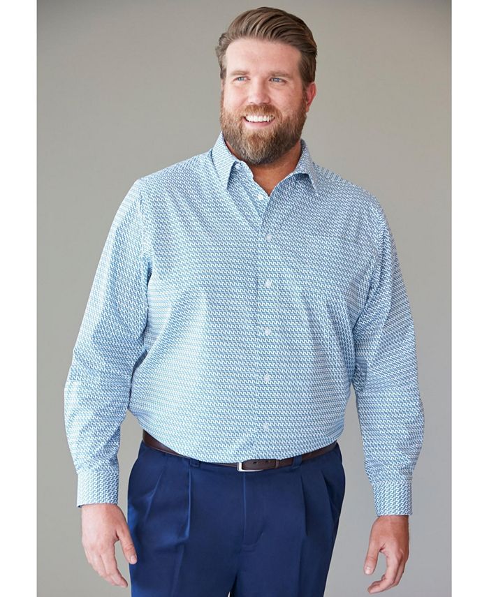 KingSize Big & Tall Wrinkle-Free Long-Sleeve Dress Shirt - Macy's