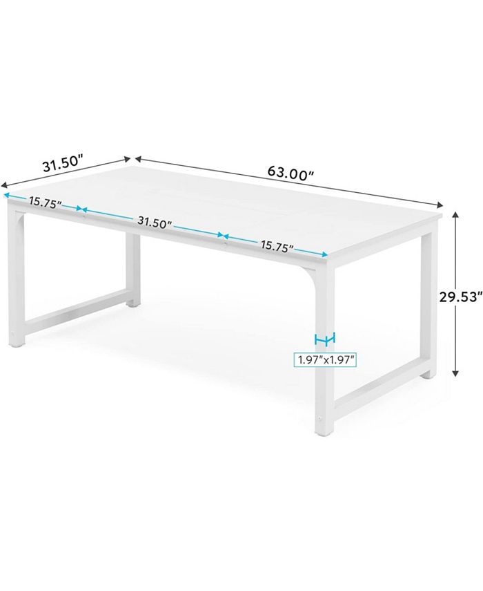 Tribesigns Modern Computer Desk, 63 x 31.5 inch Large Executive Office ...