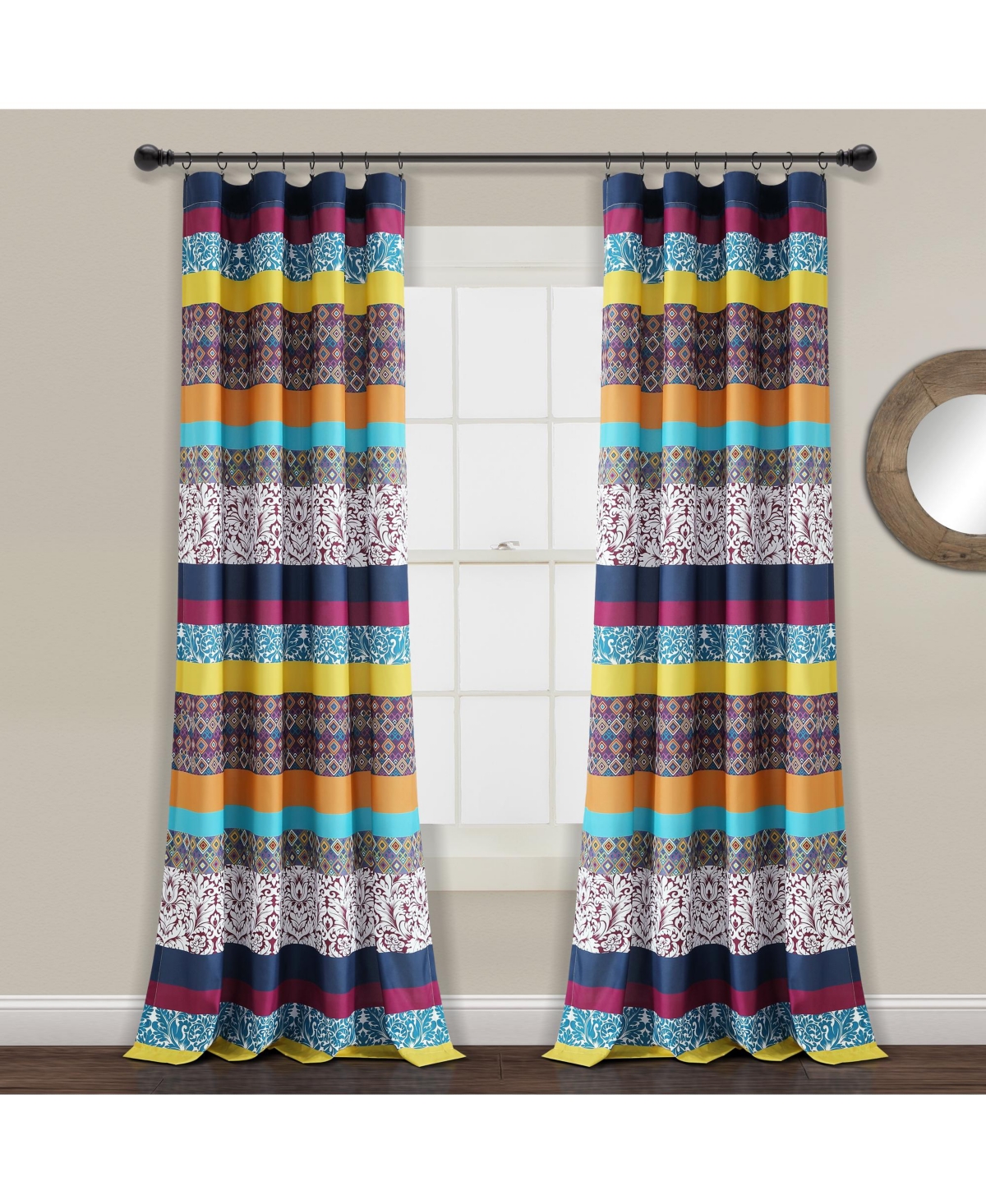 Click here for Lush Decor Boho Stripe Window Curtain Panels - Plu... prices
