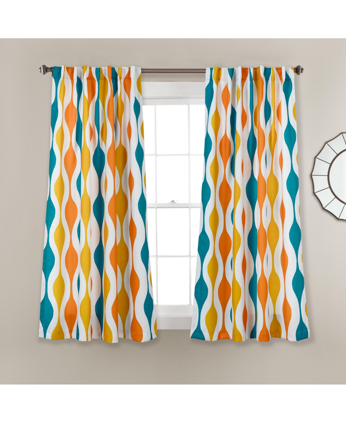 Click here for Lush Decor Mid Century Geo Light Filtering Window... prices