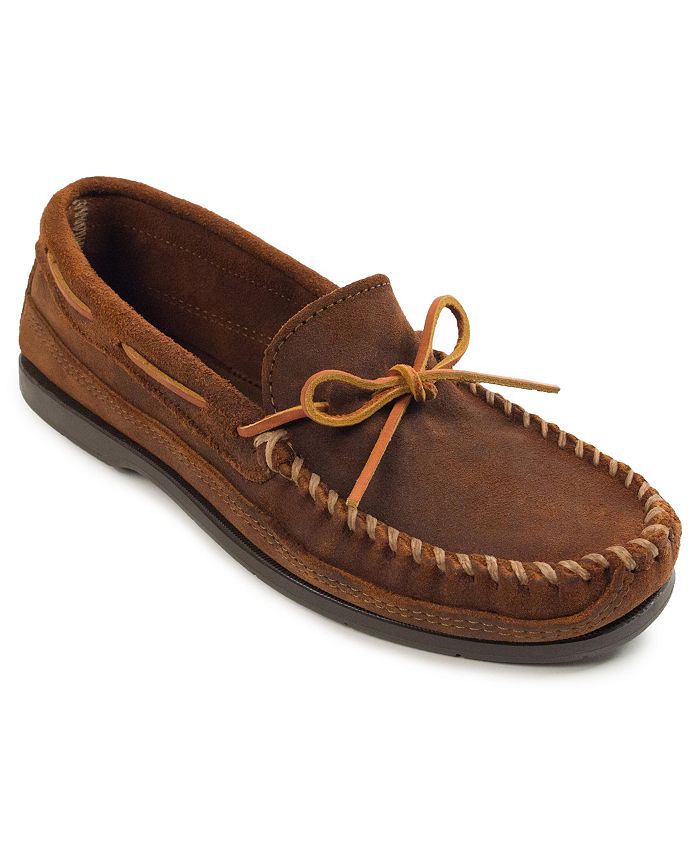 Minnetonka Men's Essential Hardsole Moccasin Shoes - Macy's