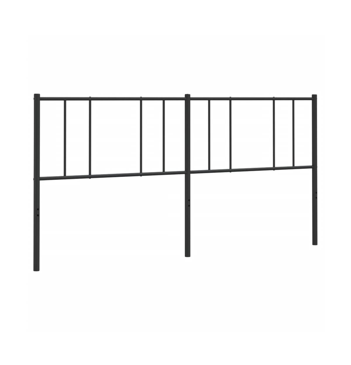 Click here for vidaXL Metal Headboard Black 76 - Black prices