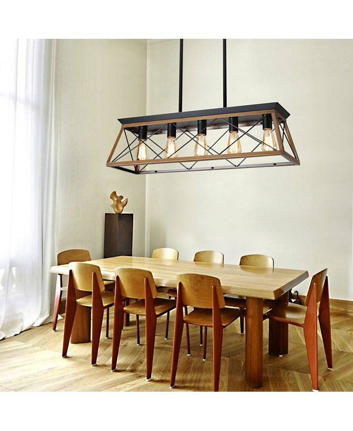 Simplie Fun Farmhouse Chandeliers With 5 Bulbs For Dining Room - Macy's