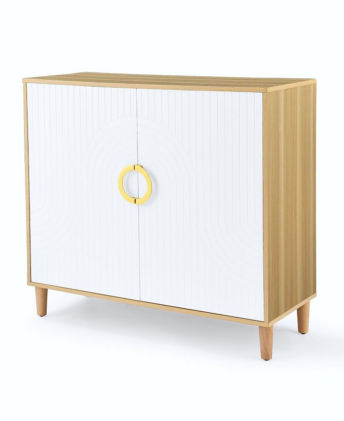 Simplie Fun Modern MDF Storage Cabinet With Adjustable Shelves - Macy's