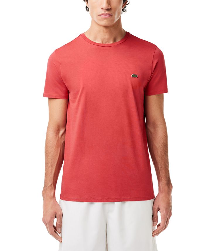 Lacoste Men's Classic Crew Neck Soft Pima Cotton T-Shirt - Macy's