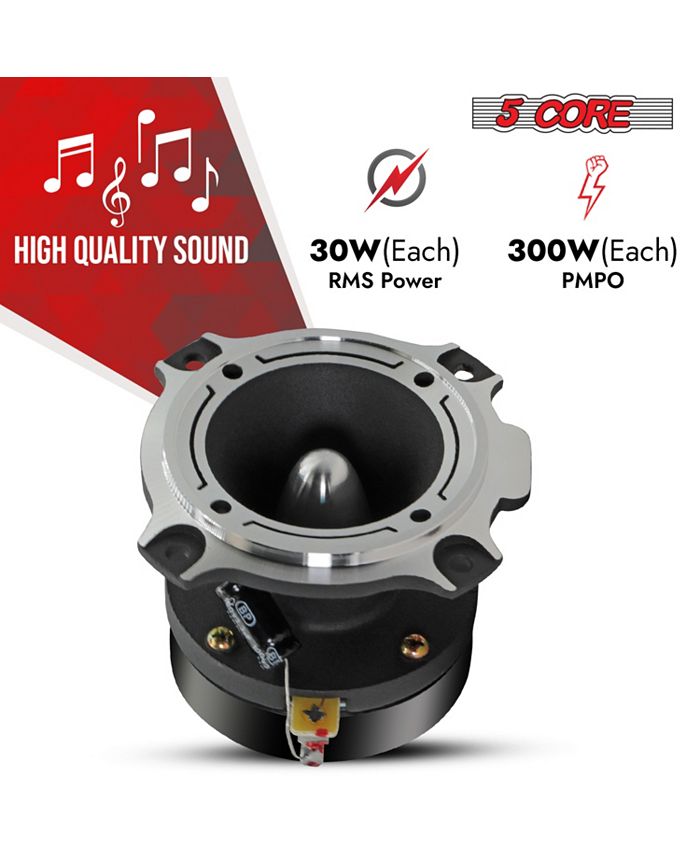 5 Core 3.5 Inch Super Tweeter Pair Set 60W Combined RMS 4 OHM Super ...