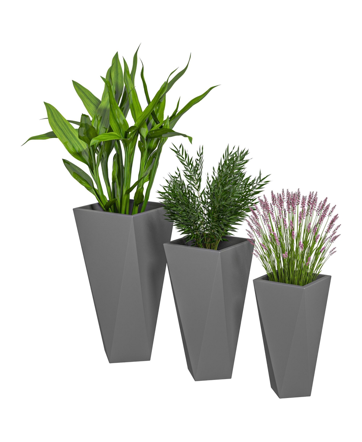 Click here for Outsunny Outdoor Planters Set of 3 with Drainage H... prices