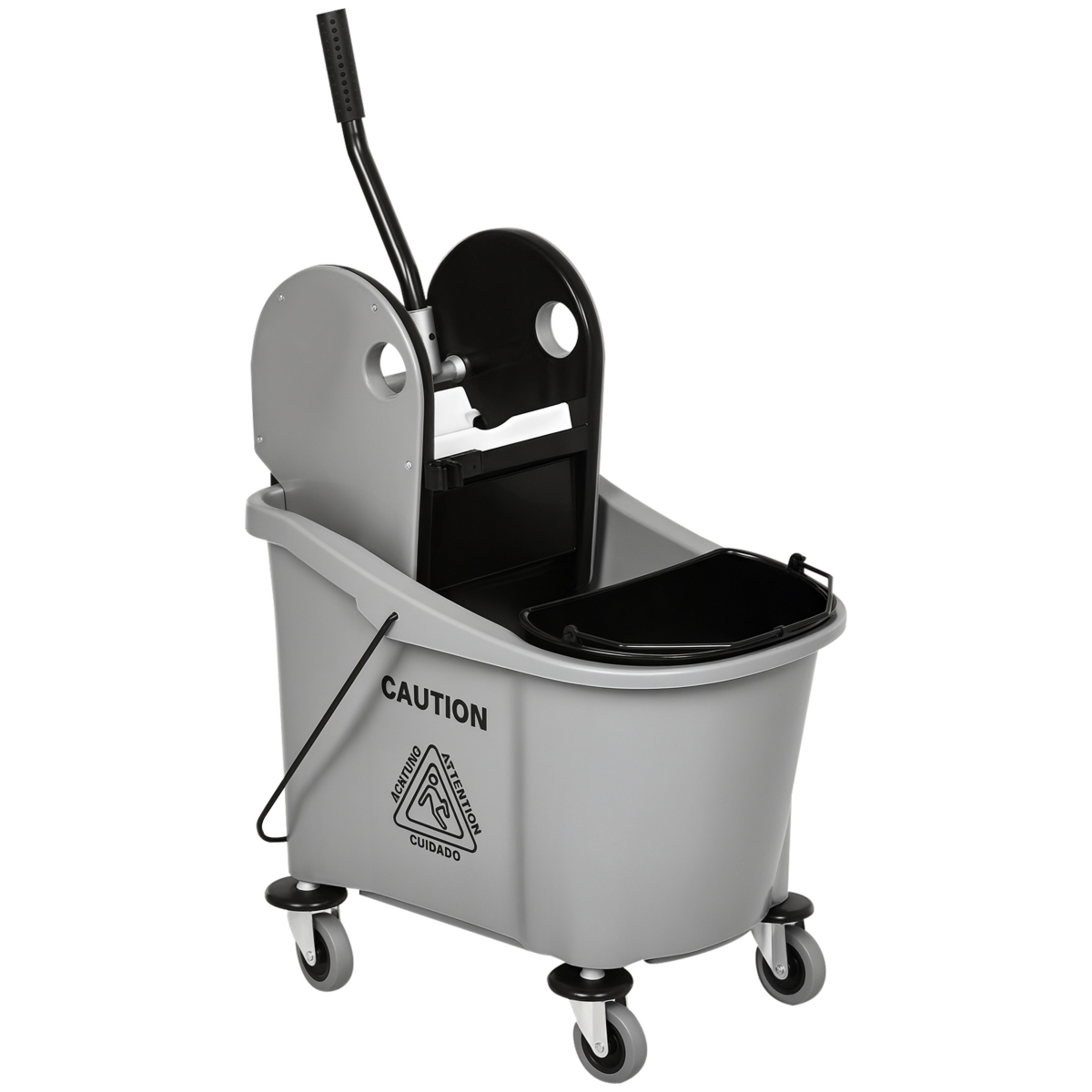 Click here for Homcom 9.5 Gallon/36L Wringer Bucket Cart w/ Down... prices