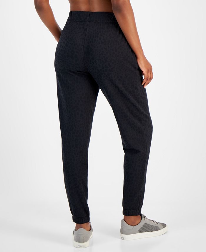 ID Ideology Women's Animal-Print Jogger Pants, Created for Macy's - Macy's