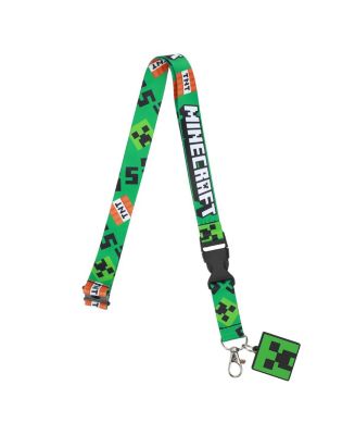 Minecraft Lanyard With Rubber Creeper Face Charm - Macy's