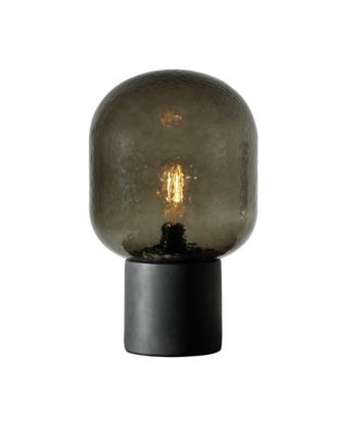 Bruce 16" Cement LED Table Lamp with Speckle Glass Shade - Macy's