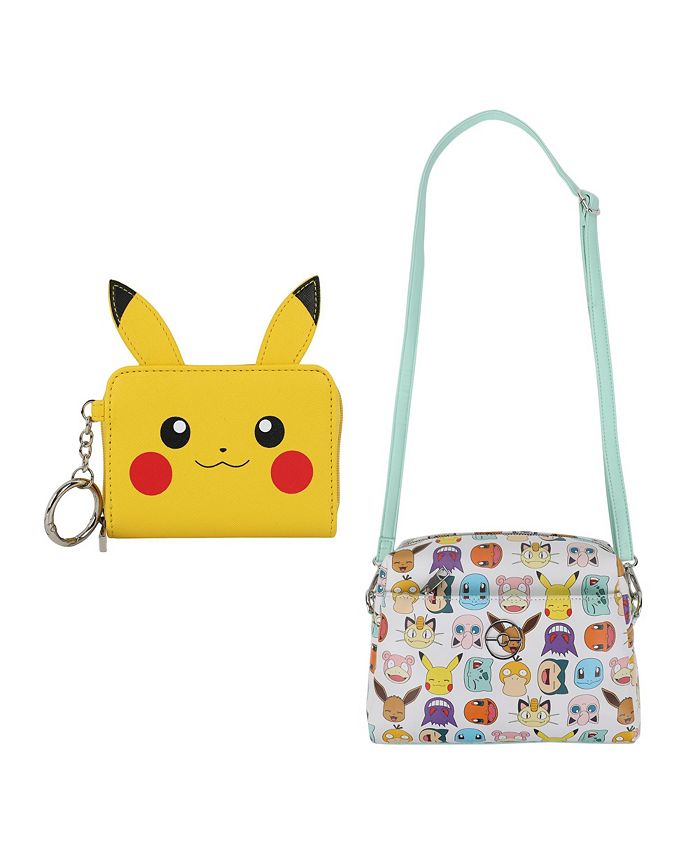 Pokemon First Generation Faces Crossbody Handbag & Pikachu Zip-Around ...