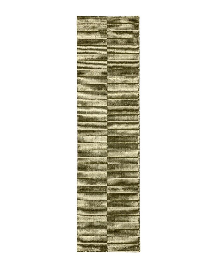 Bobby Berk Broken Stripe Broken Stripe 2'x8' Area Rug - Macy's