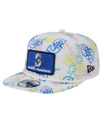 New Era Men's White Seattle Mariners Islander Golfer Snapback Hat - Macy's