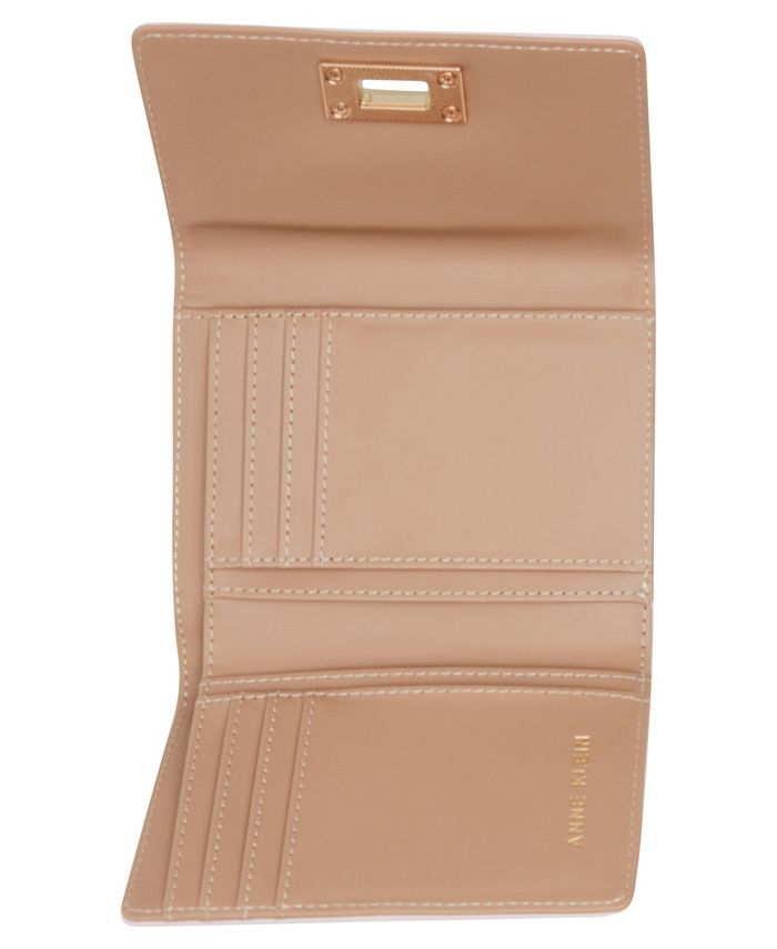 Anne Klein Women's Small Flap Turn Lock Wallet - Macy's