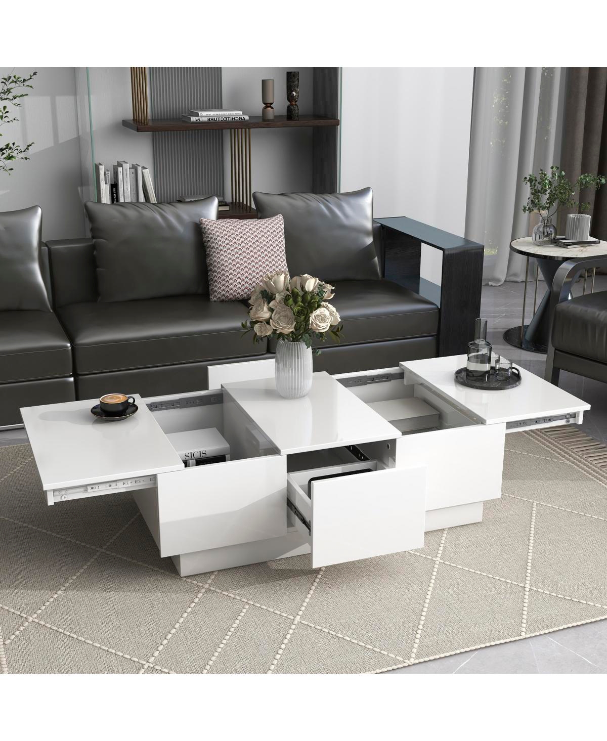Click here for Streamdale White Multi-Storage Coffee Table  39.3&... prices