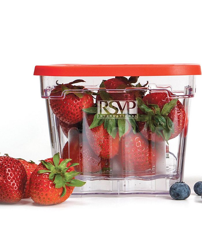 RSVP International 2 Piece Bisphenol A-Free Plastic Berry Keeper Set ...