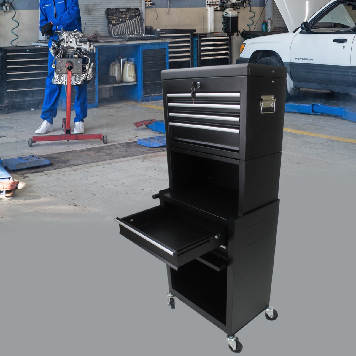 Click here for Streamdale 6-Drawer Rolling Tool Chest - Black prices
