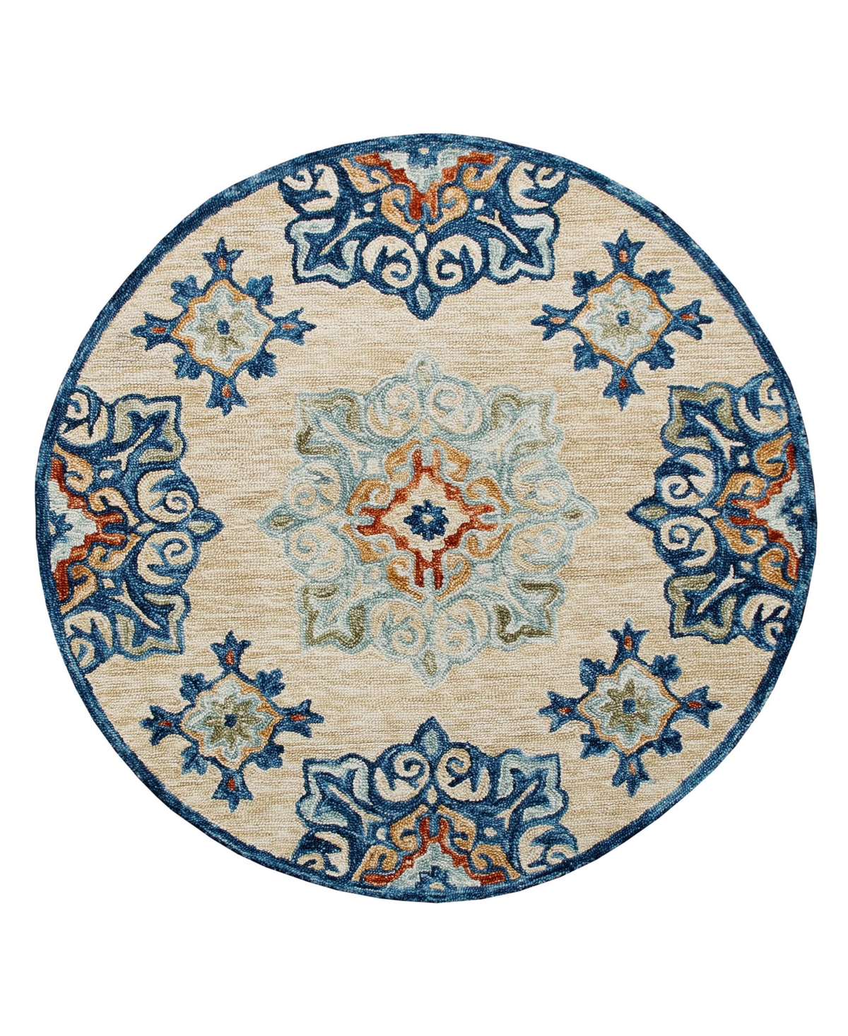 Click here for Closeout! Lr Home Rochelle Rug-133 73x73 Round Are... prices