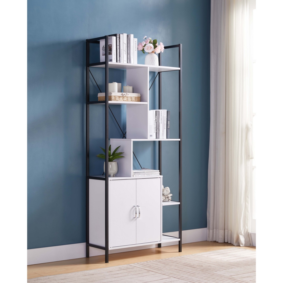 Click here for Simplie Fun Bookcase White Black - White prices