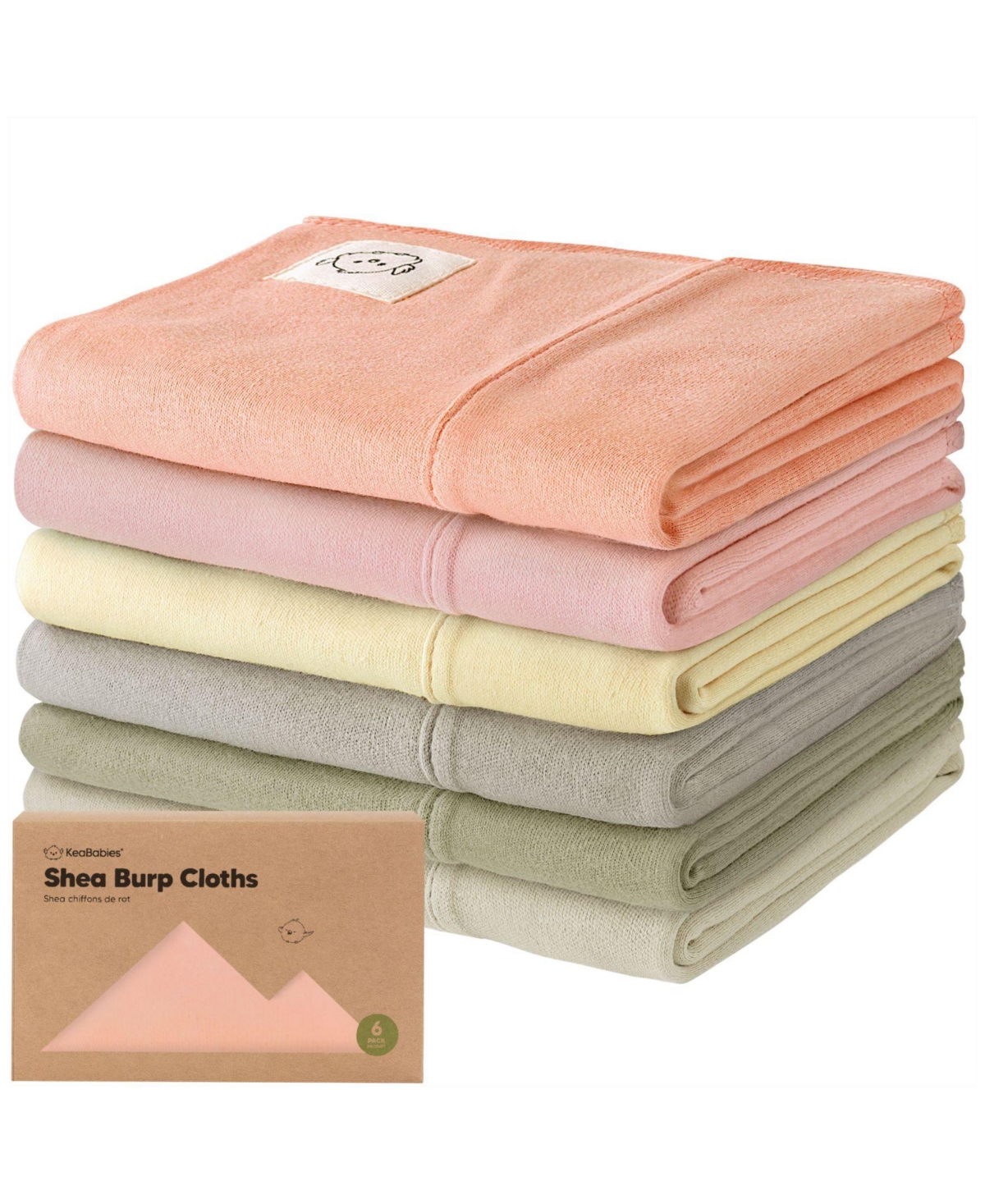 Click here for KeaBabies 6pk Shea Baby Burp Cloths for Baby Boys... prices