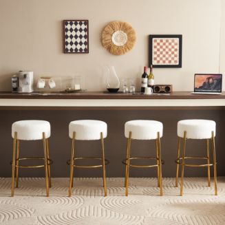 Streamdale Furniture 30" Contemporary Upholstered High Bar Stools, Set ...