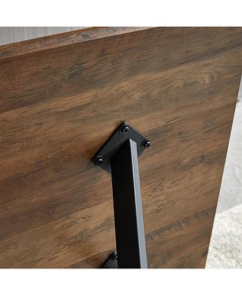 Simplie Fun MDF Dining Table with Black Metal Legs - Macy's