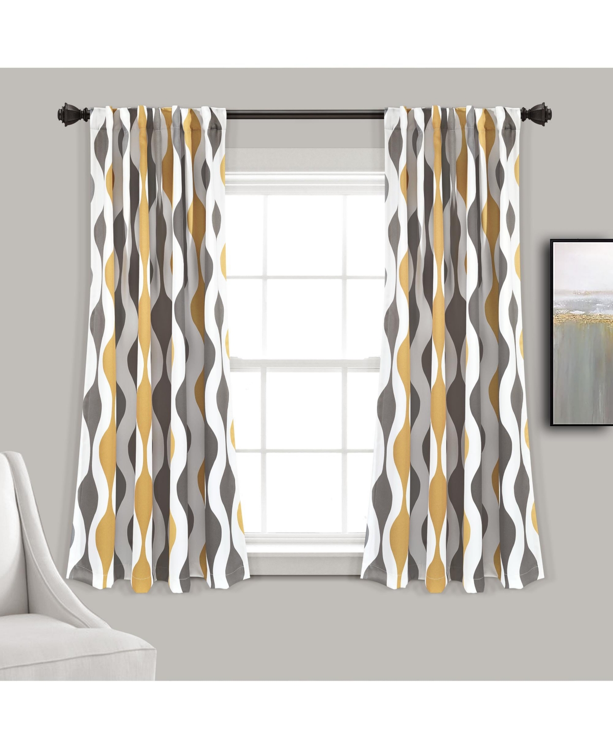 Click here for Lush Decor Mid Century Geo Light Filtering Window... prices