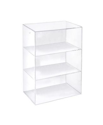 AZAR DISPLAYS Acrylic Countertop Open Case 12.375" Wide w/ 2 Non ...