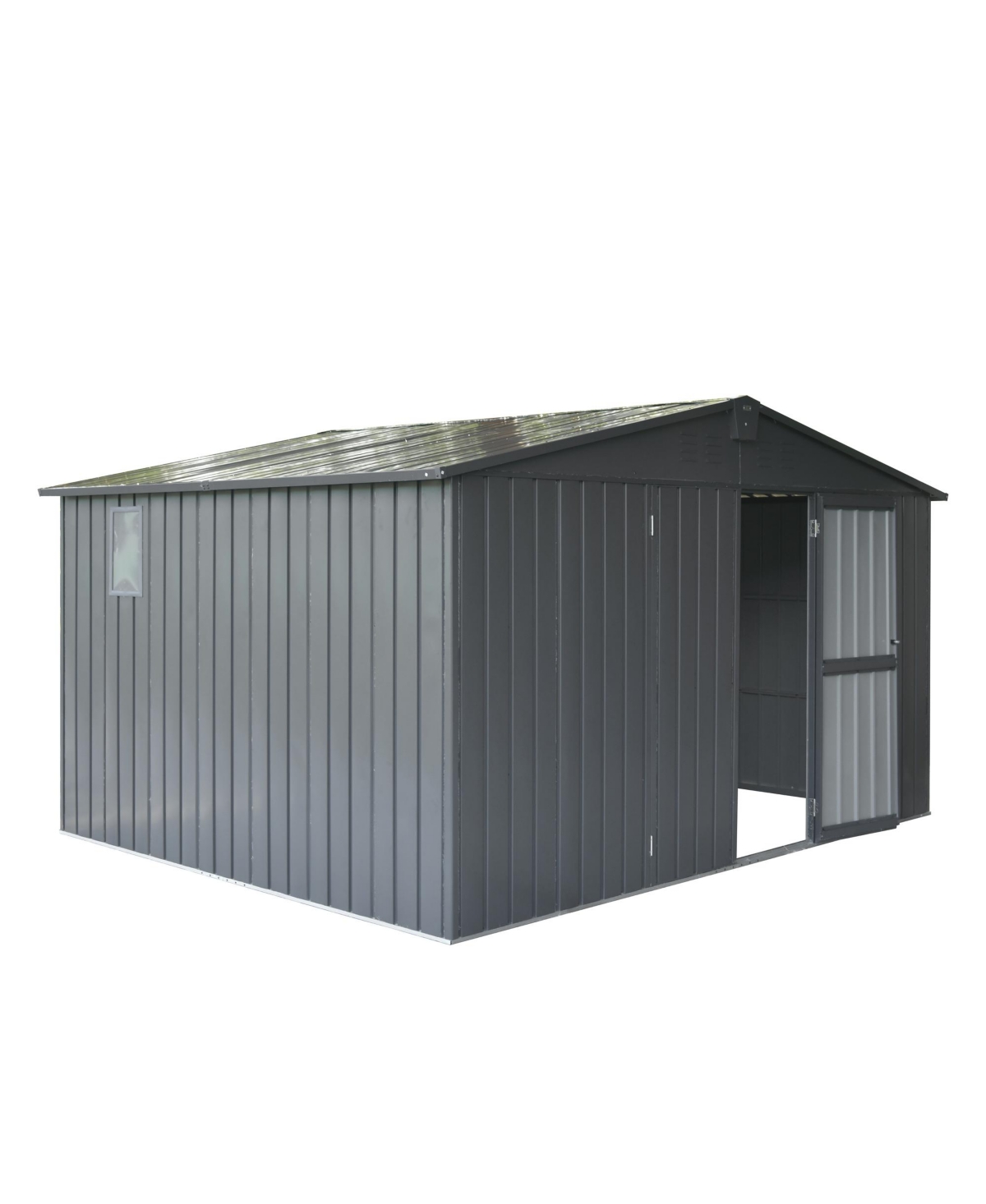Click here for Streamdale Dark Gray 11X 9 Steel Frame Shed with W... prices
