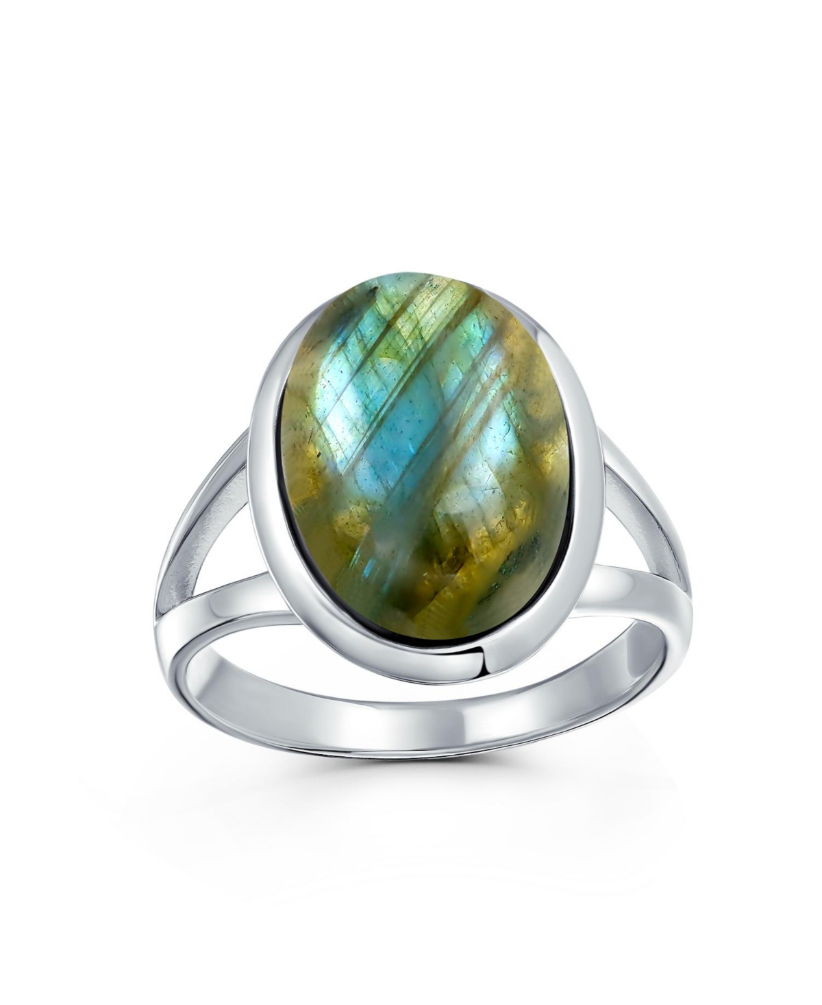 Click here for Bling Jewelry Oval Cabochon Bezel Natural Stone Sp... prices