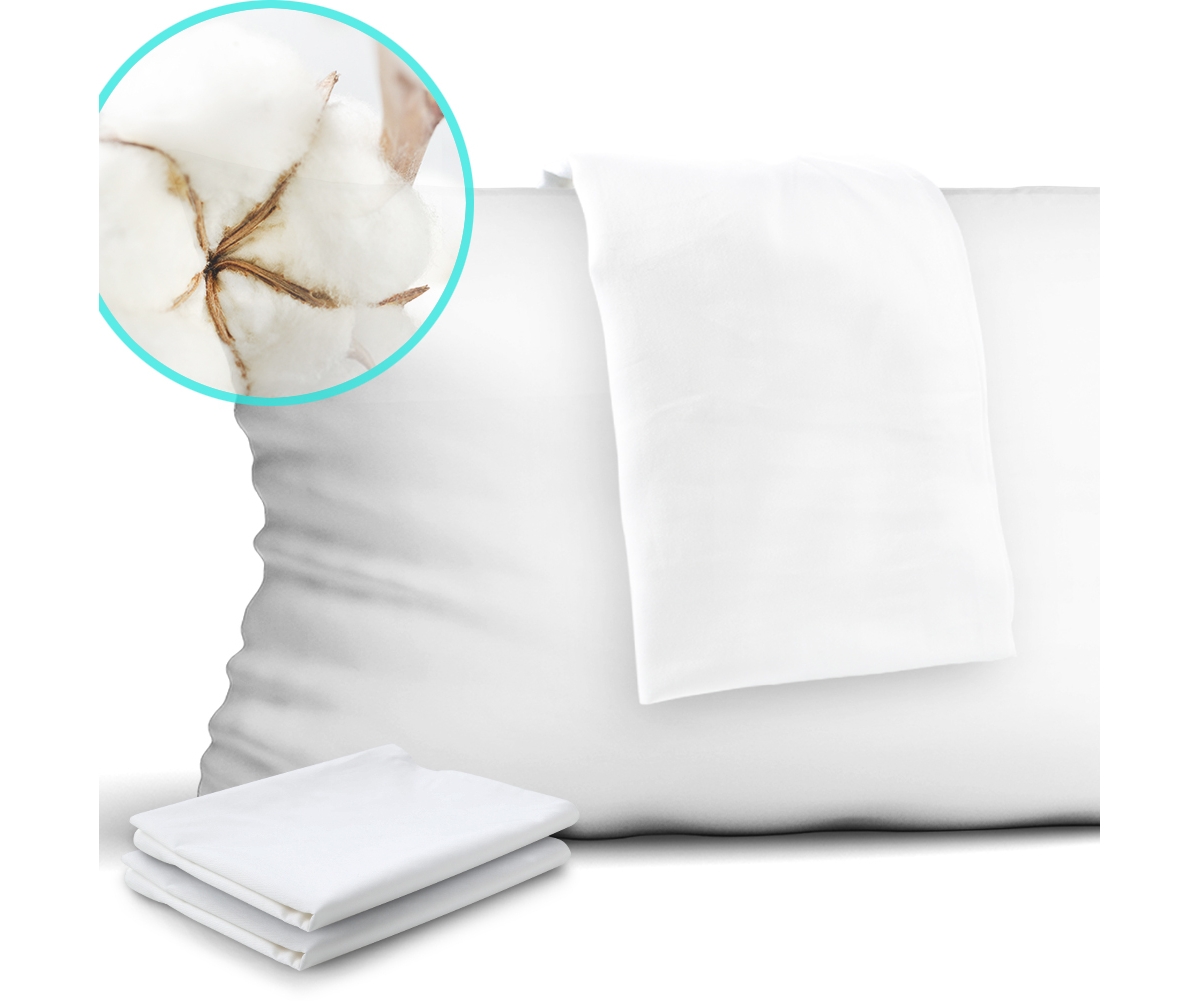 Click here for Caromio 400 Thread Count Cotton Zippered Pillow Pr... prices